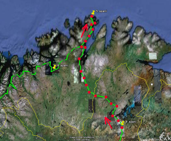 5. den - Hranice Norska, Laponsko, Nordkapp :: Cestování přes hory a doly